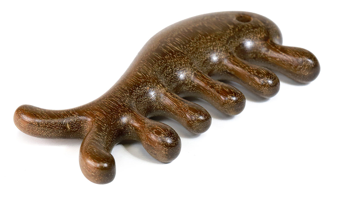 Natural Sandalwood Meridian Massage Comb - Dolphin Shaped – GinkgoHome