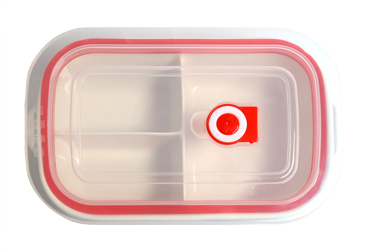 Microwavable Ceramic Bento Box With Seal Rectangular Shape With Divide ...